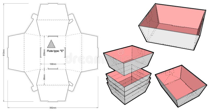 Illustrated boxes stock vector. Illustration of plan - 205829471