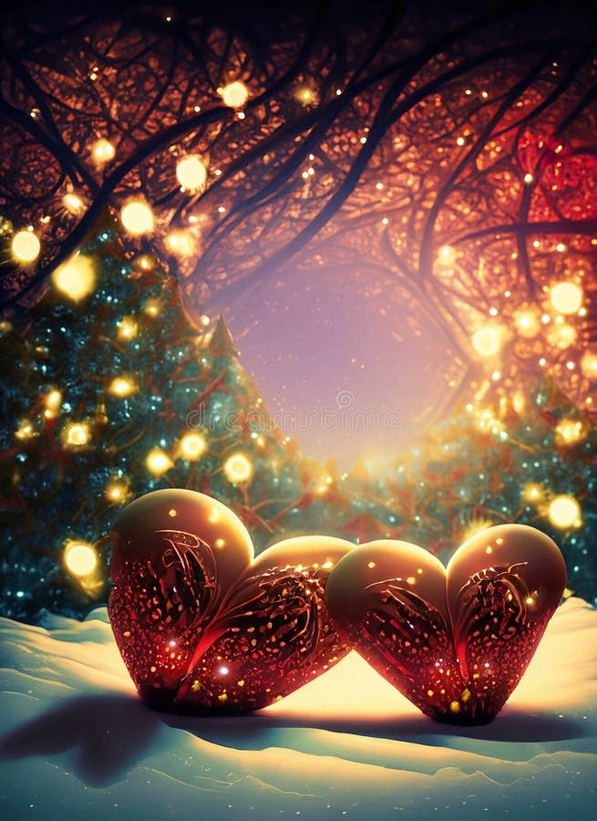 Illustrated Christmas Background Stock Illustration - Illustration of ...