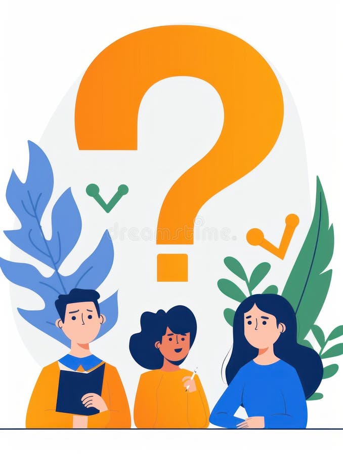 Illustrated Discussion in a Learning Environment with Question Mark ...