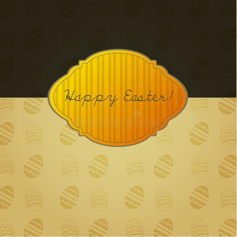 Illustrated Easter Card Design Stock Vector - Illustration of season ...