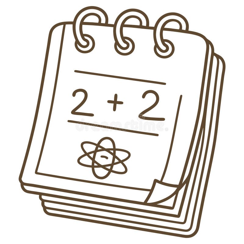 Illustrated Educational Calendar with Mathematical Design and Science ...