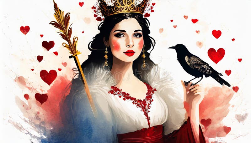 Illustrated Fairy Tale Queen Stock Illustration - Illustration of queen ...