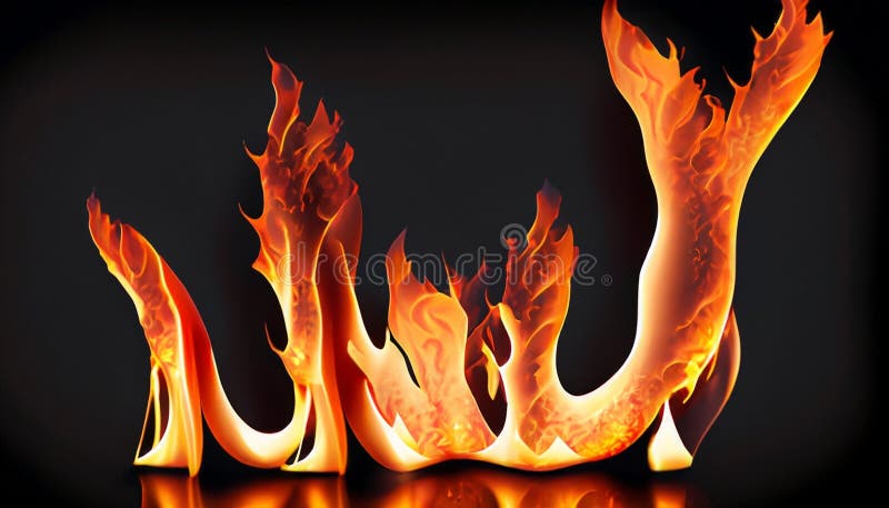 Illustrated Fire Flame Suitable As Background Stock Illustration ...