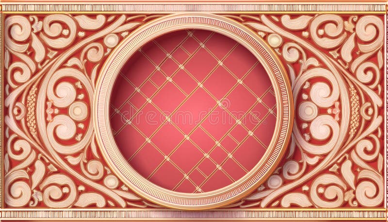 Illustrated frame stock illustration. Illustration of textile - 376739541