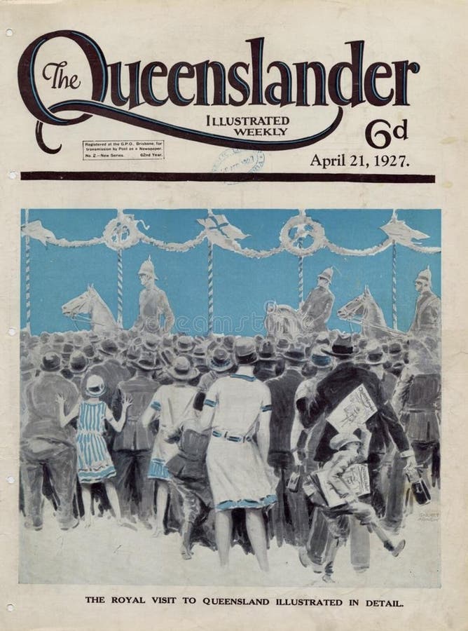 Illustrated Front Cover from the Queenslander, April 21, 1927 Stock ...