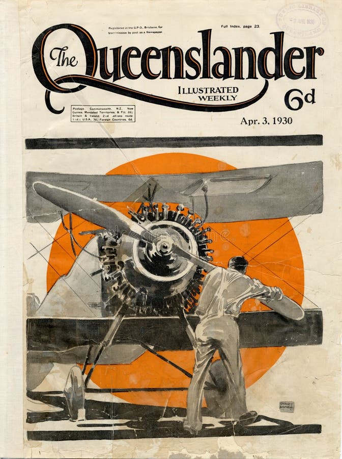 Illustrated Front Cover from the Queenslander, April 3, 1930 Stock ...
