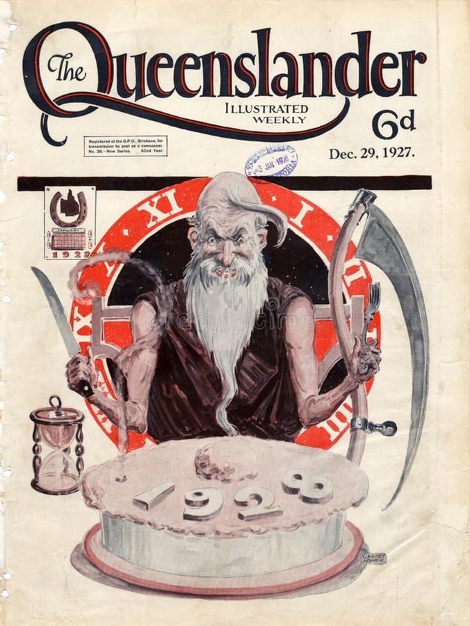 Illustrated Front Cover From The Queenslander December 29 1927 Stock ...