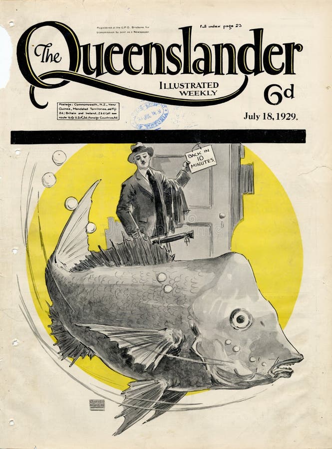 Illustrated Front Cover from the Queenslander, July 18, 1929 Stock ...