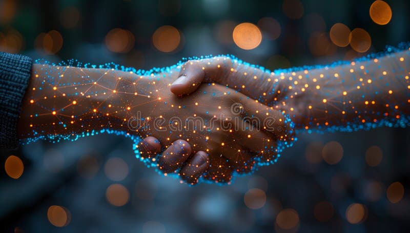 Digital Handshake Connecting through Technology, Building Bonds for ...