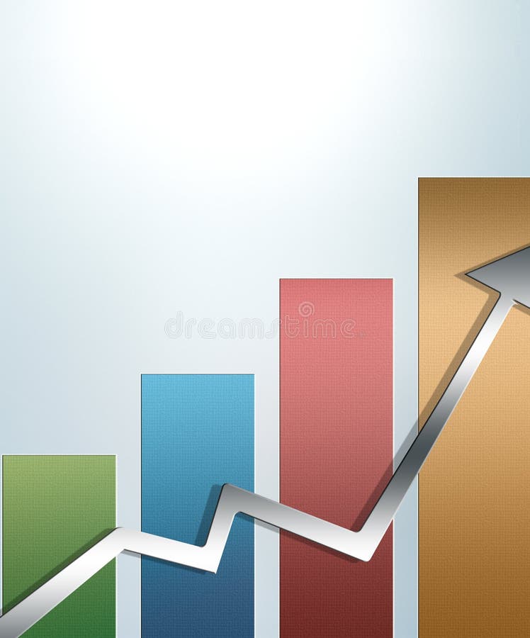Illustrated graph stock illustration. Illustration of pointing - 16670369