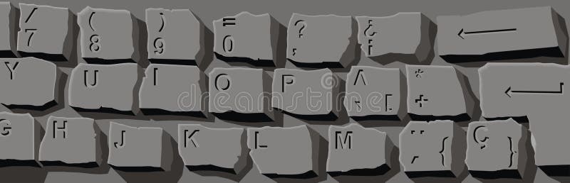 Stone Keyboard Stock Illustrations – 159 Stone Keyboard Stock ...