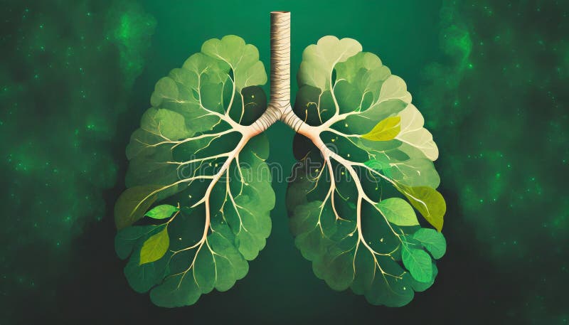 The green lungs stock illustration. Illustration of anatomy - 39297945
