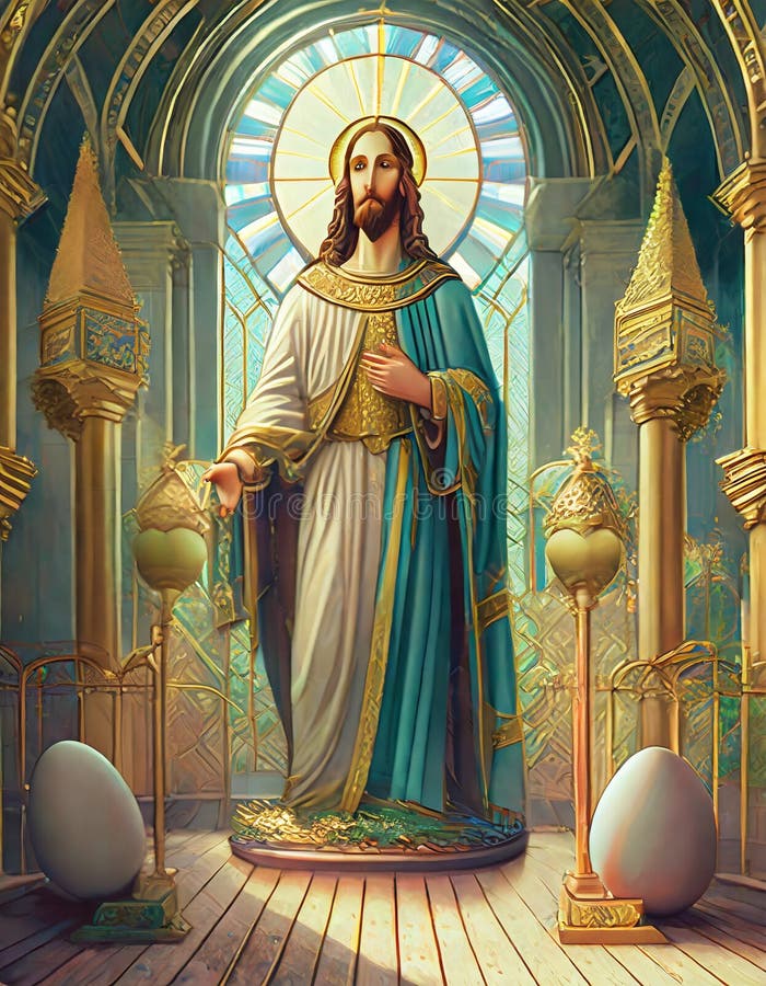 Illustrated Image of Jesus Christ Stock Illustration - Illustration of ...