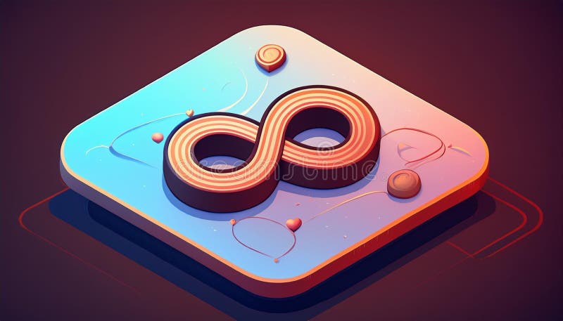 Illustrated Infinity Symbol Stock Illustration - Illustration of organ ...