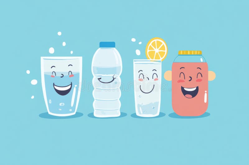 An Illustrated Infographic Showing the Benefits of Drinking Water ...