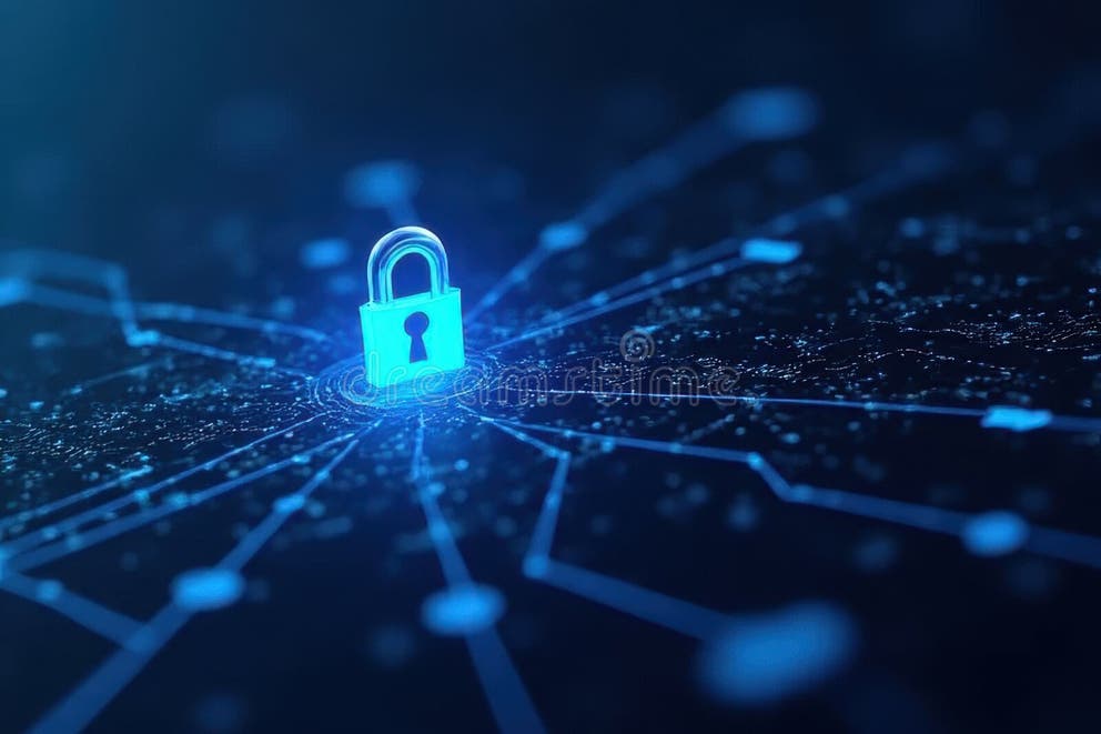 Illustrated Insight into Private Network Encryption Stock Illustration ...