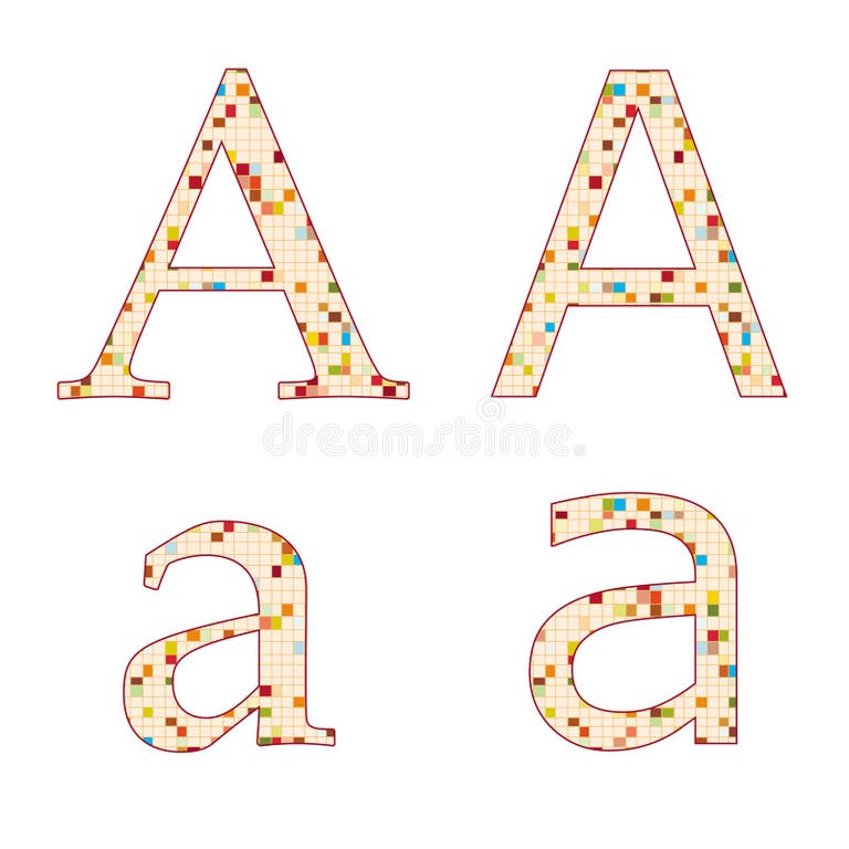 Coloured Illustrated Letters Stock Illustrations – 19 Coloured ...