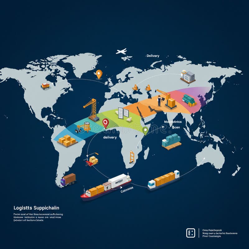 Illustrated Logistics Stock Illustrations – 981 Illustrated Logistics ...