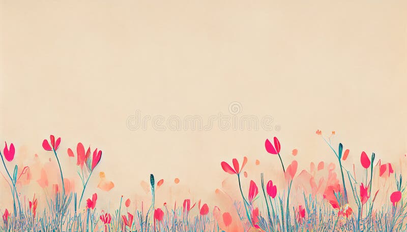 Minimal Spring Background #2 Stock Illustration - Illustration of ...