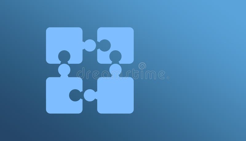 Illustrated Multi-piece Puzzle Stock Illustration - Illustration of ...