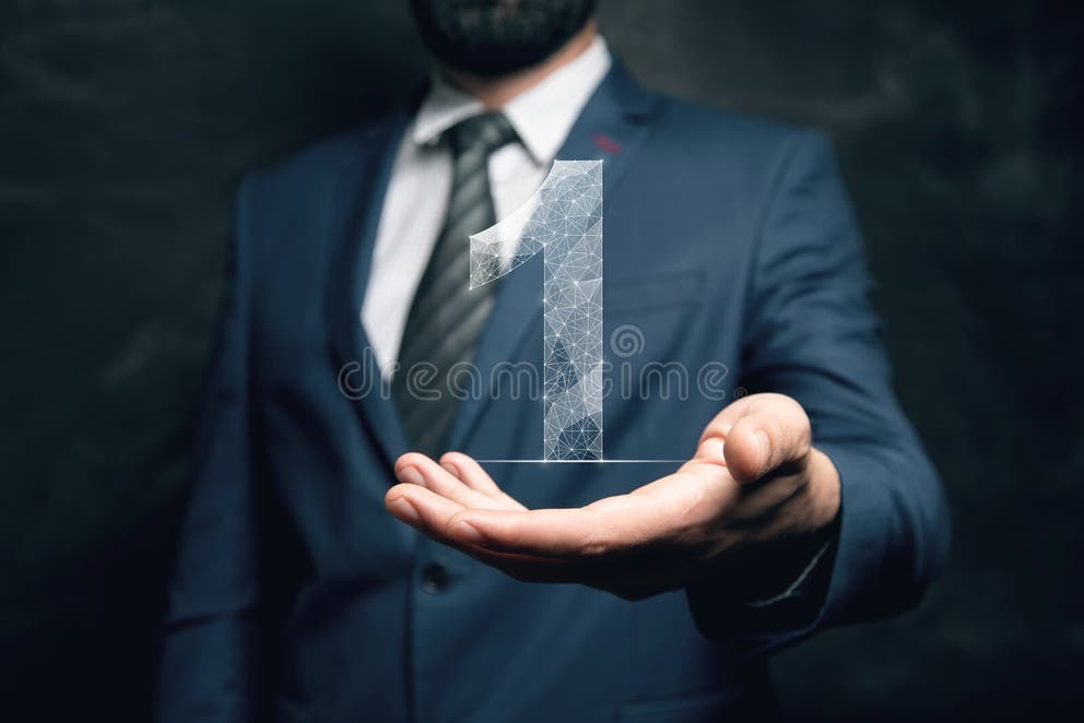 Illustrated Numeral 1 from the Web Stock Photo - Image of illustrated ...