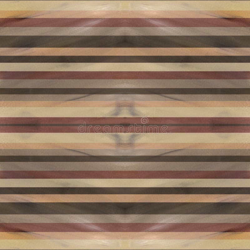 Illustrated Pattern with Brown and Beige Paint Lines Stock Illustration ...