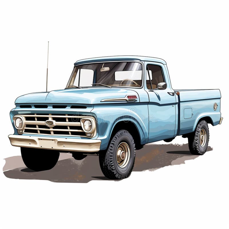 Illustrated Pickup Charm Artful Craftsmanship Stock Illustration ...