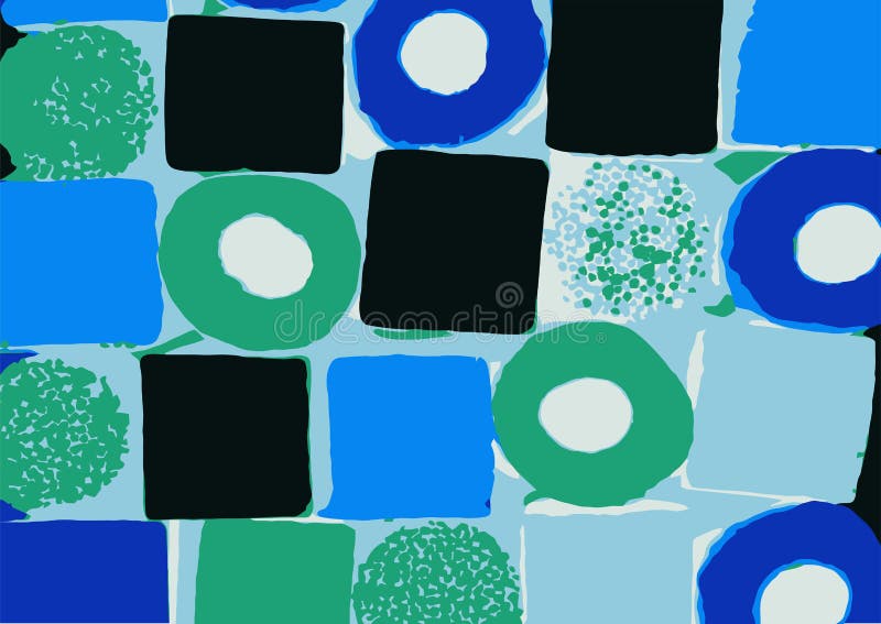 Illustrated Round and Square Sweets Stock Vector - Illustration of ...