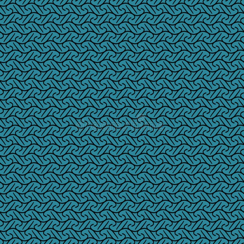 Illustrated Seamless Rope Patterns on Blue Background Stock ...