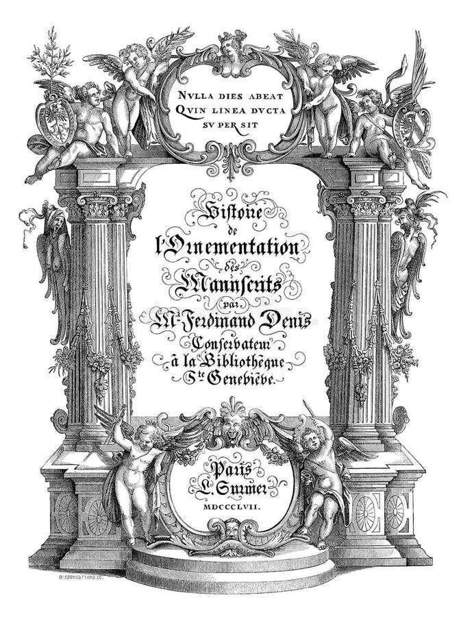 Illustrated Title With Classical Ornamentation Picture. Image: 93564339