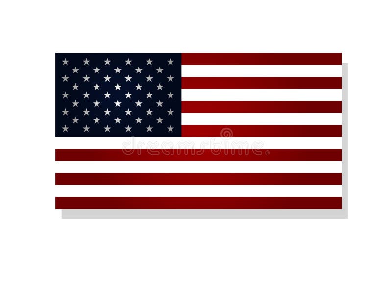 Illustrated Us Flag with Ripples Ideal Background Image Stock ...