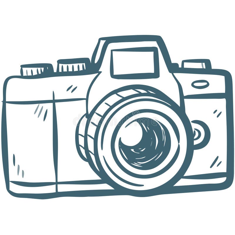 Illustrated Vintage Camera Vector for Design and Projects Stock ...
