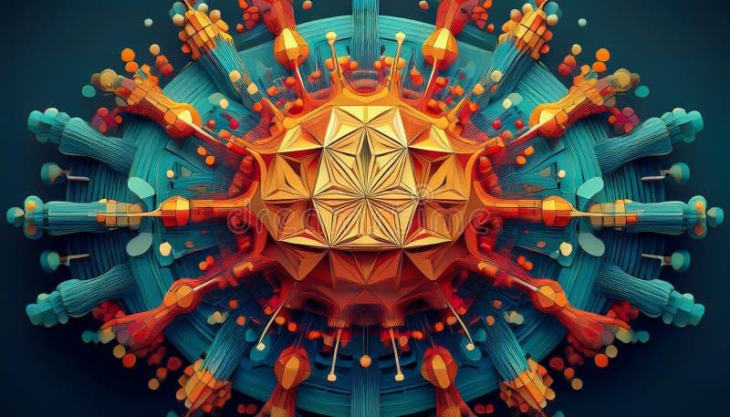 Illustrated virus stock illustration. Illustration of cover - 356758711