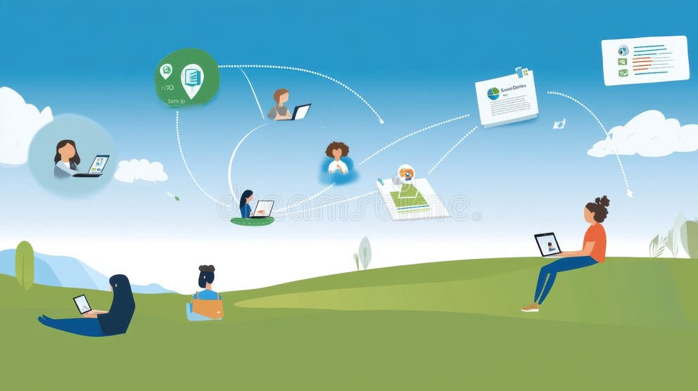 Distributed Team Stock Illustrations – 523 Distributed Team Stock ...