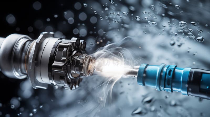 Shows the Fuel Injector Cleaning Process.AI Generated Stock ...