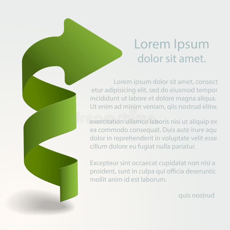 Illustratie Van 3d Groene Pijl Vector Illustratie - Illustration of ...