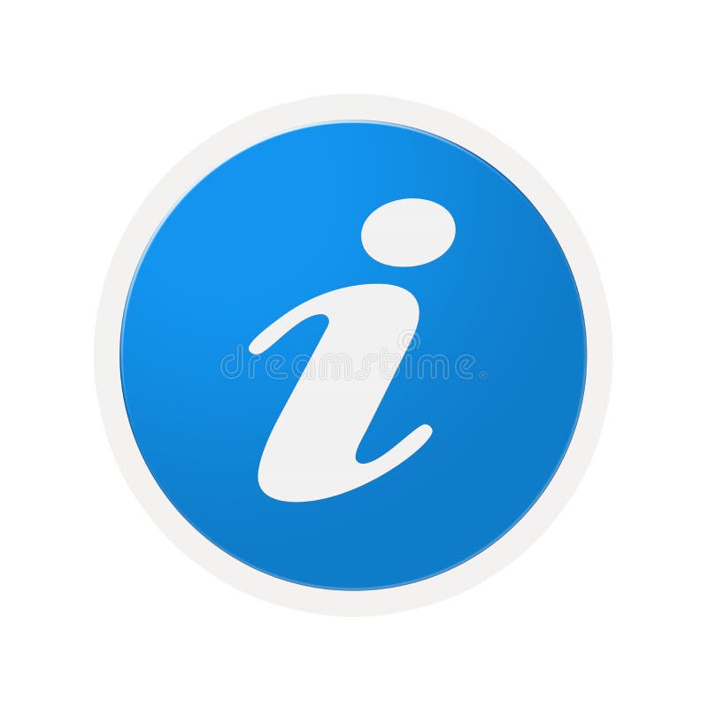 Illustratie Van Het Symbool Van De Informatie Stock Illustratie ...