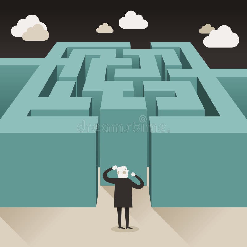 Illustratieconcept Uitdaging Vector Illustratie - Illustration of ...