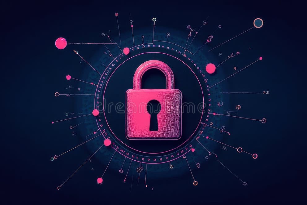 Illustrating Advanced Data Protection by Exploring Encryption Techniques Stock Illustration ...