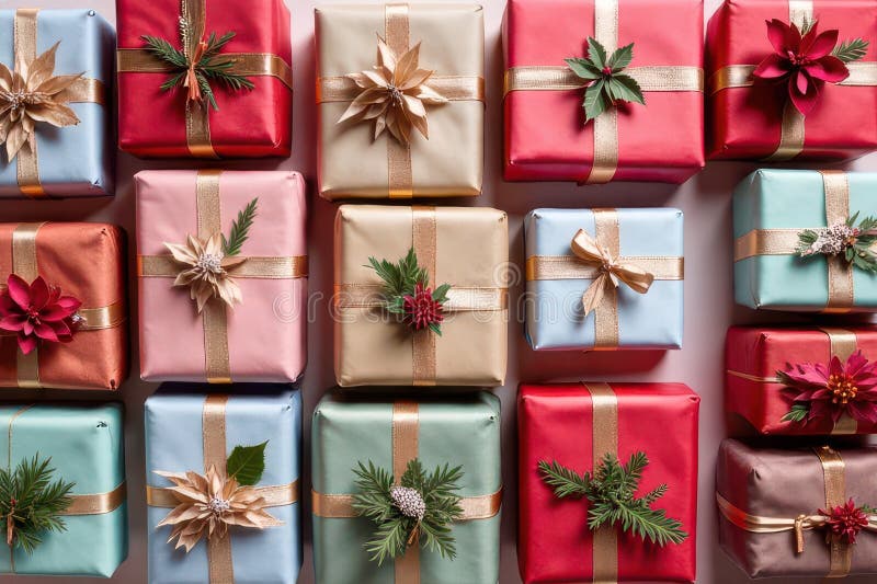 Illustrating Gift Box Composition Stock Illustration - Illustration of ...