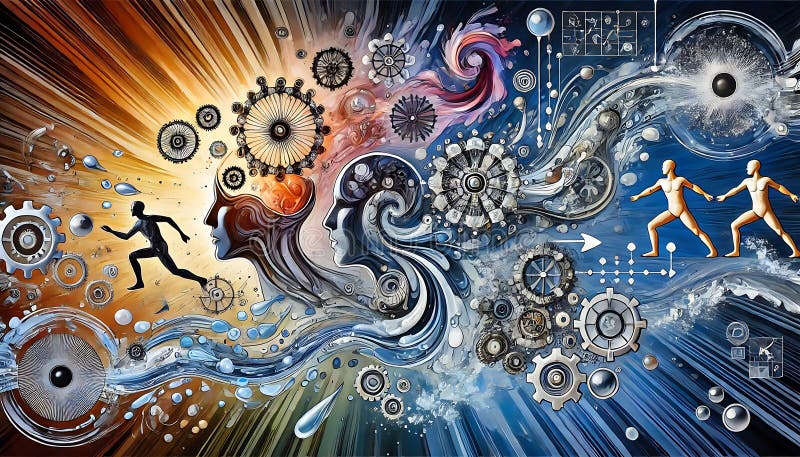 Illustrating Human Adaptability with Fluid and Changing Visuals with ...