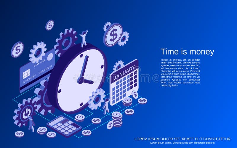 Time is Money, Time Management, Business Planning Concept Stock Vector ...