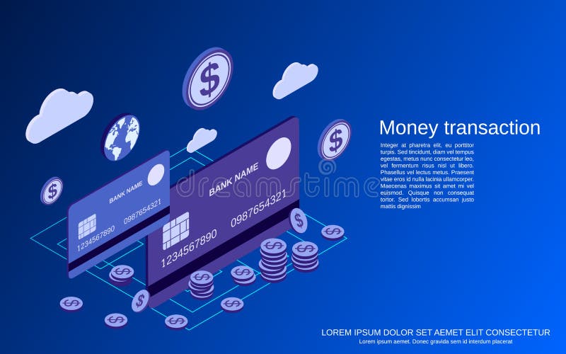 Money Transactions, Financial Transfer Vector Concept Stock Vector ...