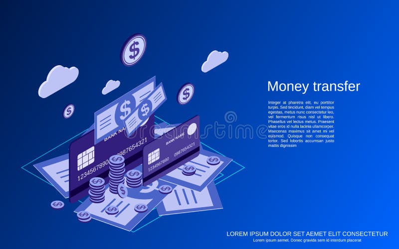 Money Transactions, Financial Transfer Vector Concept Stock Vector ...