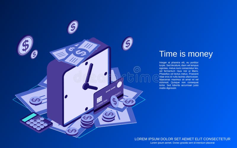 Time is Money, Management, Business Planning Vector Concept Stock ...