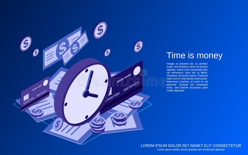 Time is Money, Management, Business Planning Vector Concept Stock ...