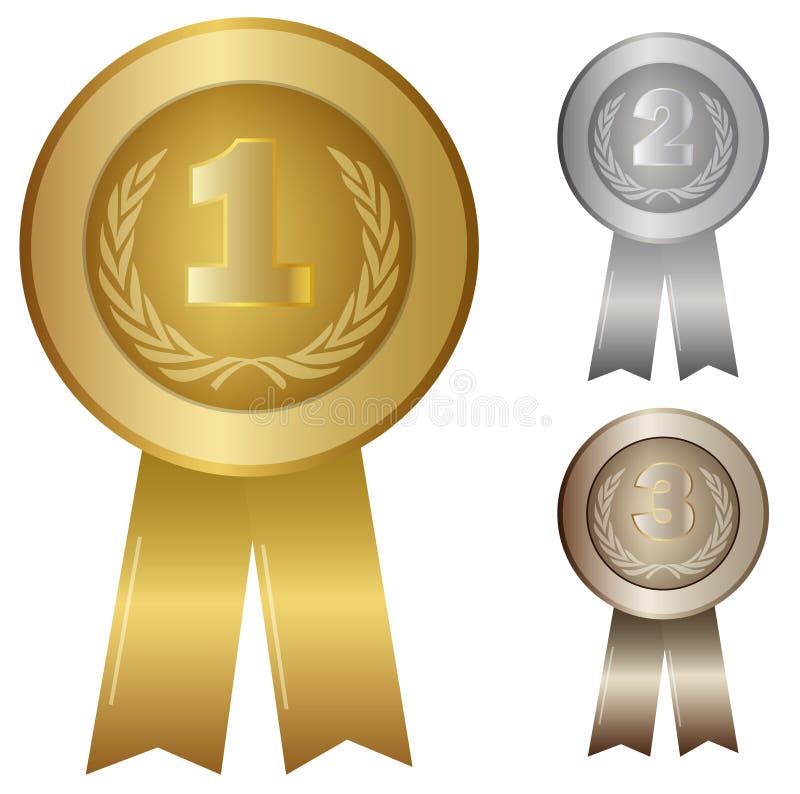 Illustration of 1st; 2nd; 3rd Award Stock Vector - Illustration of ...