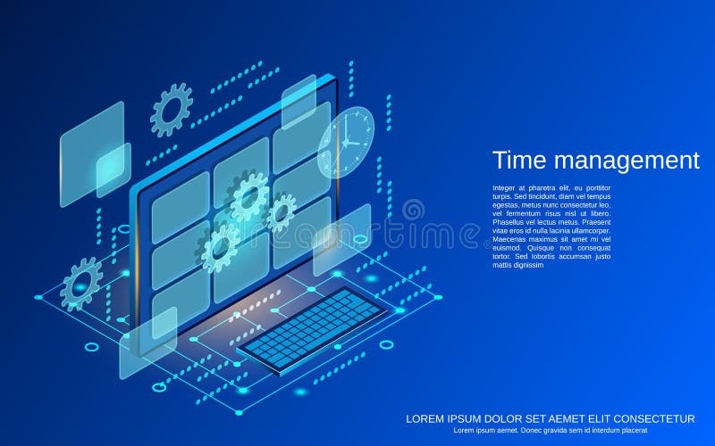 Time Management, Business Planning Vector Concept Stock Vector ...