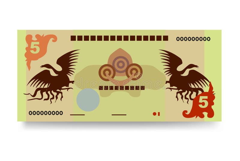 Bhutan Money Set Bundle Banknotes Stock Vector - Illustration of ...