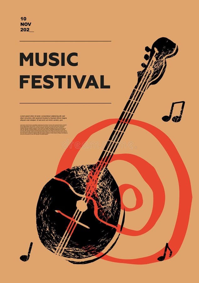 Domra, Folk. Music Festival Poster. Stock Vector - Illustration of ...